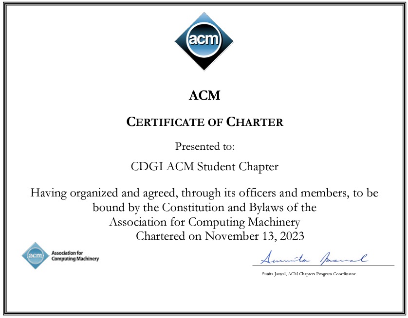 CDGI-ACM Student Chapter